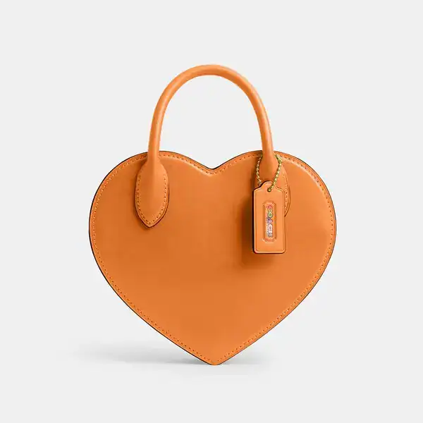 Coach Heart Bag - Brass/Washed Orange | Editorialist